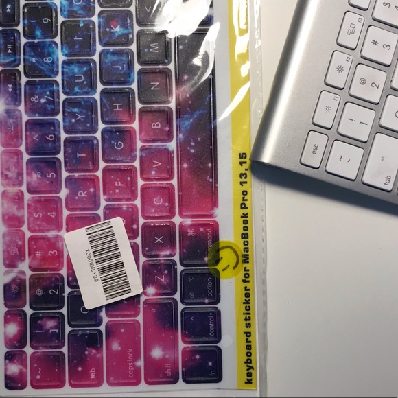 Accessories | Galaxy Keyboard Sticker Cover | Poshmark